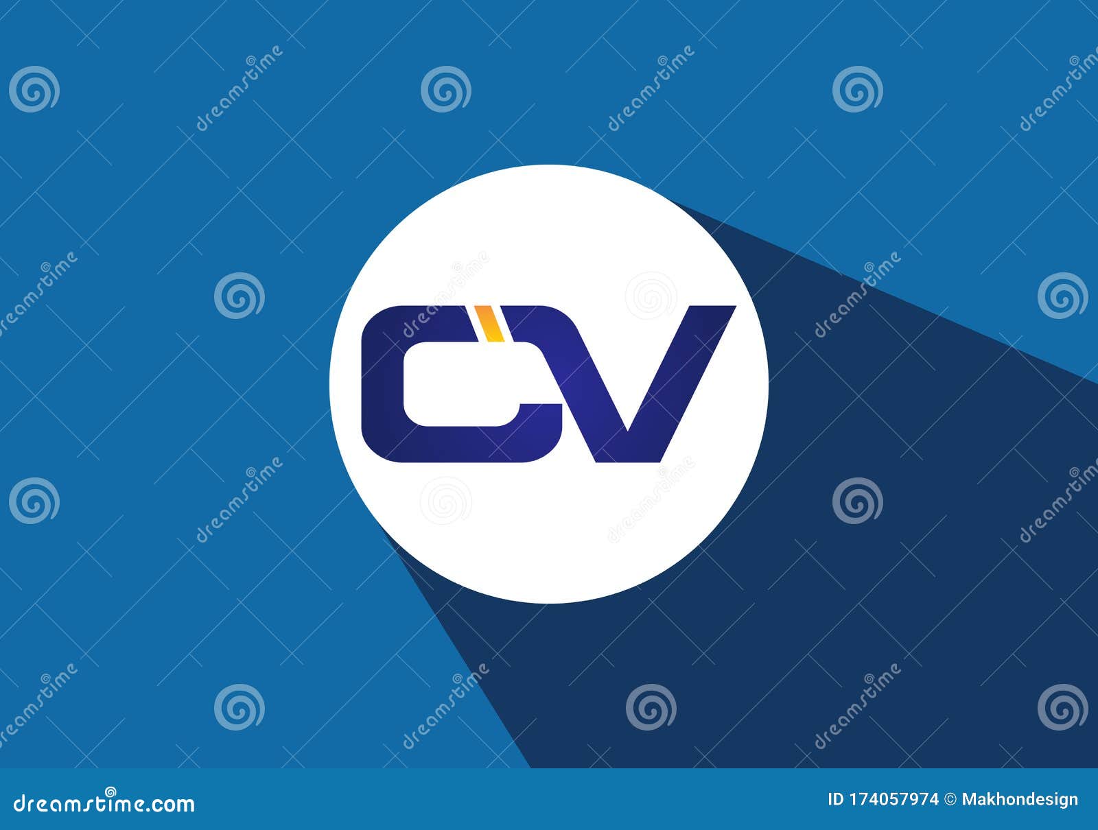 C V Initial Letter Logo Design, Creative Modern Letters Vector Icon ...