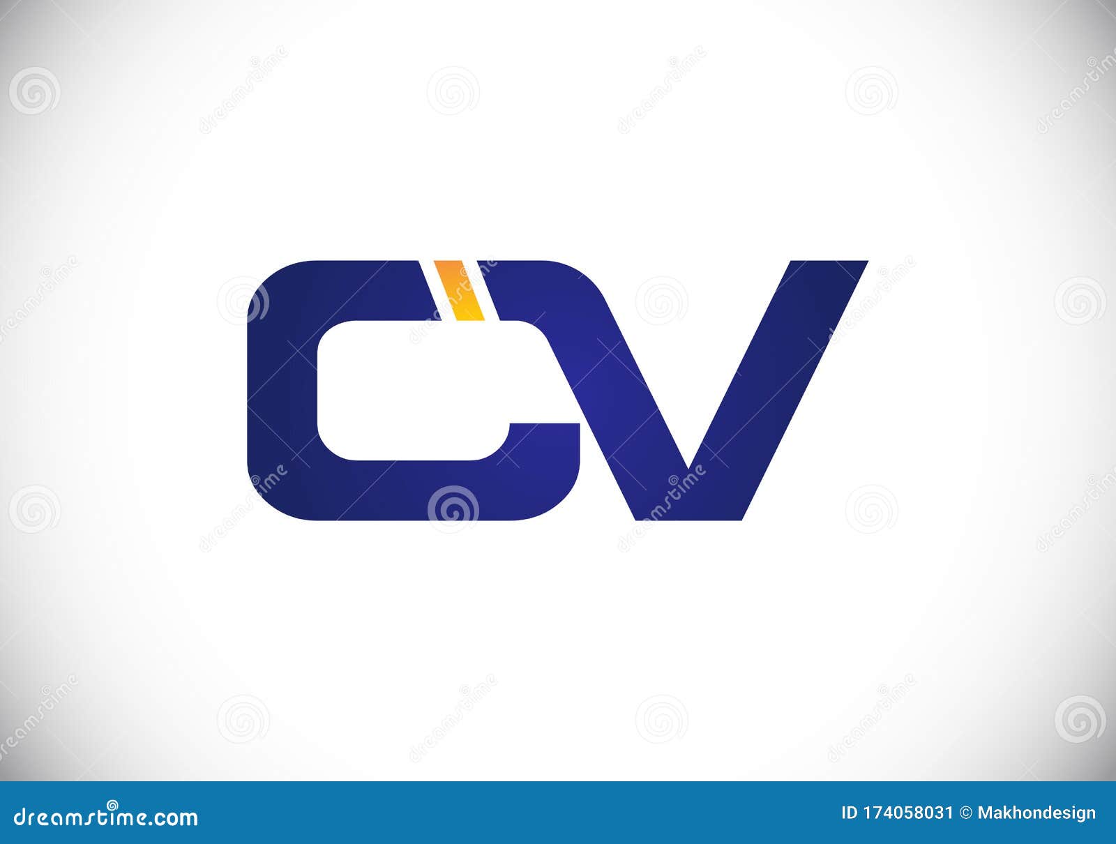 C V Initial Letter Logo Design, Creative Modern Letters Vector Icon ...