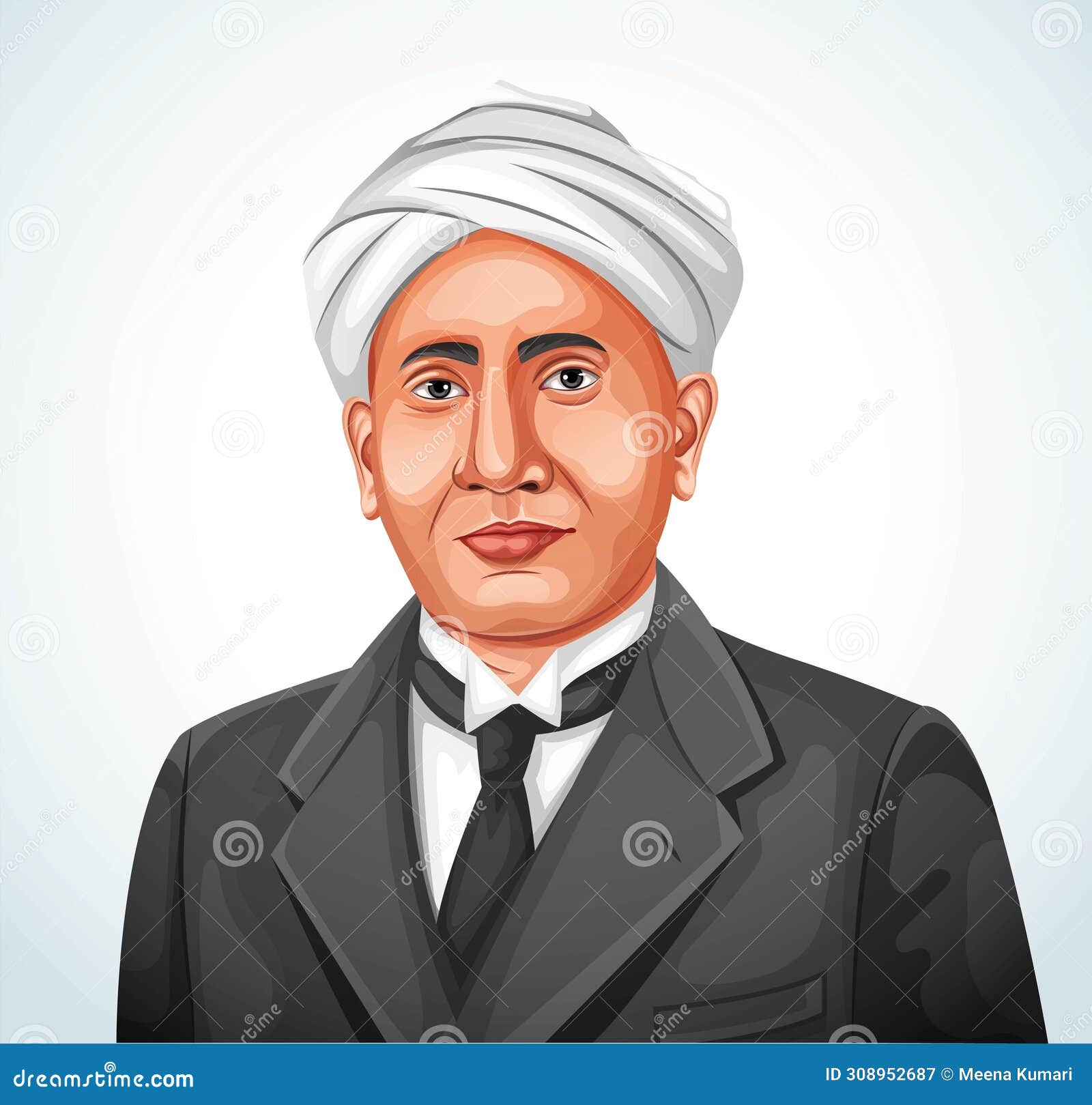 Vector of Scientist C. V. Raman. Indian National Science Day ...