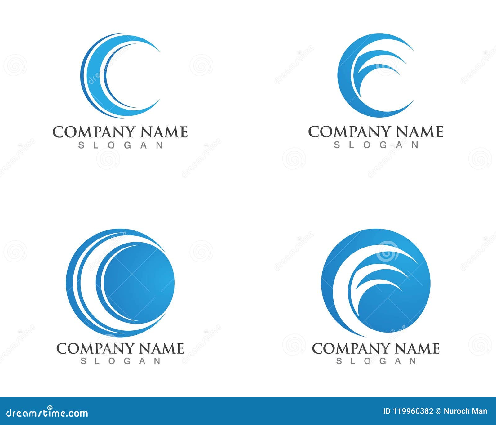 C Wave Logo and Symbol Template Stock Vector - Illustration of home ...