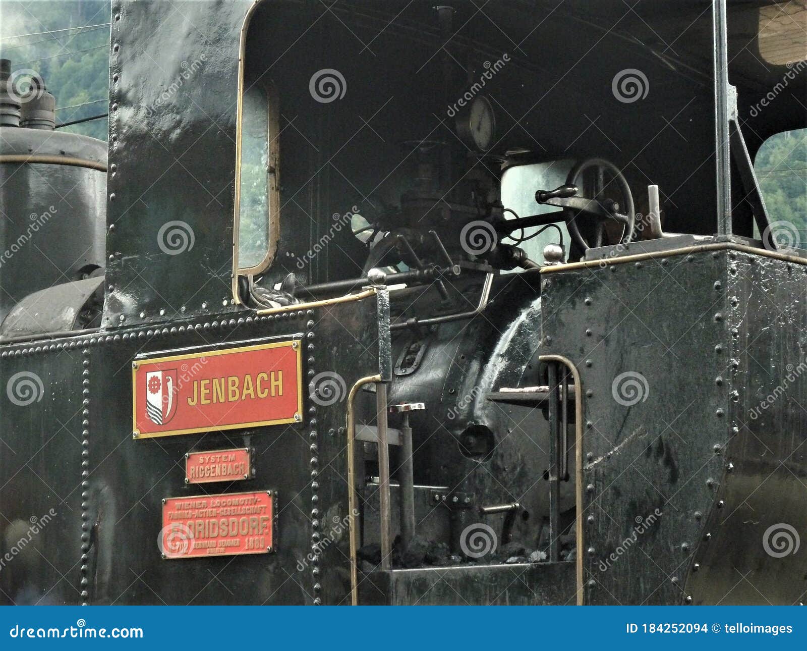 Steam Train Drivers Cabin editorial stock image. Image of retro - 184252094