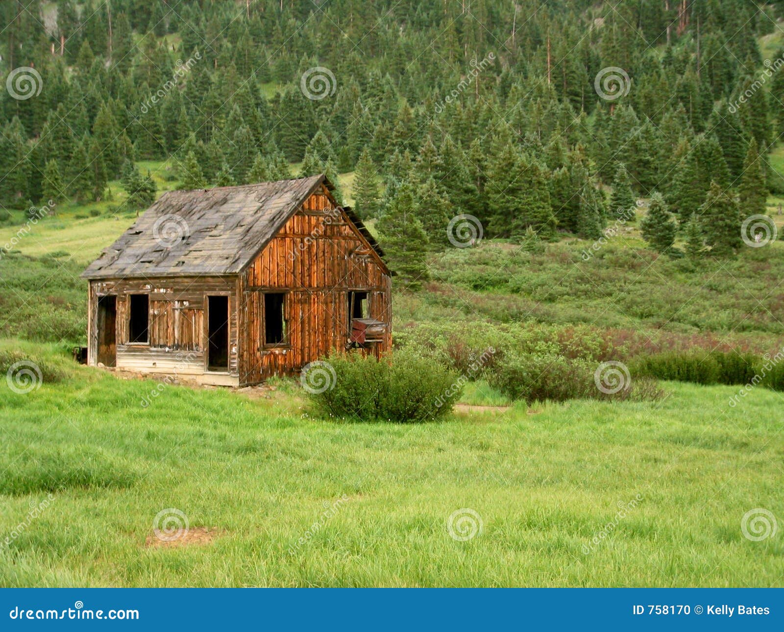 C17 Mining Cabin stock photo. Image of meadow, cowboy, altitude - 758170