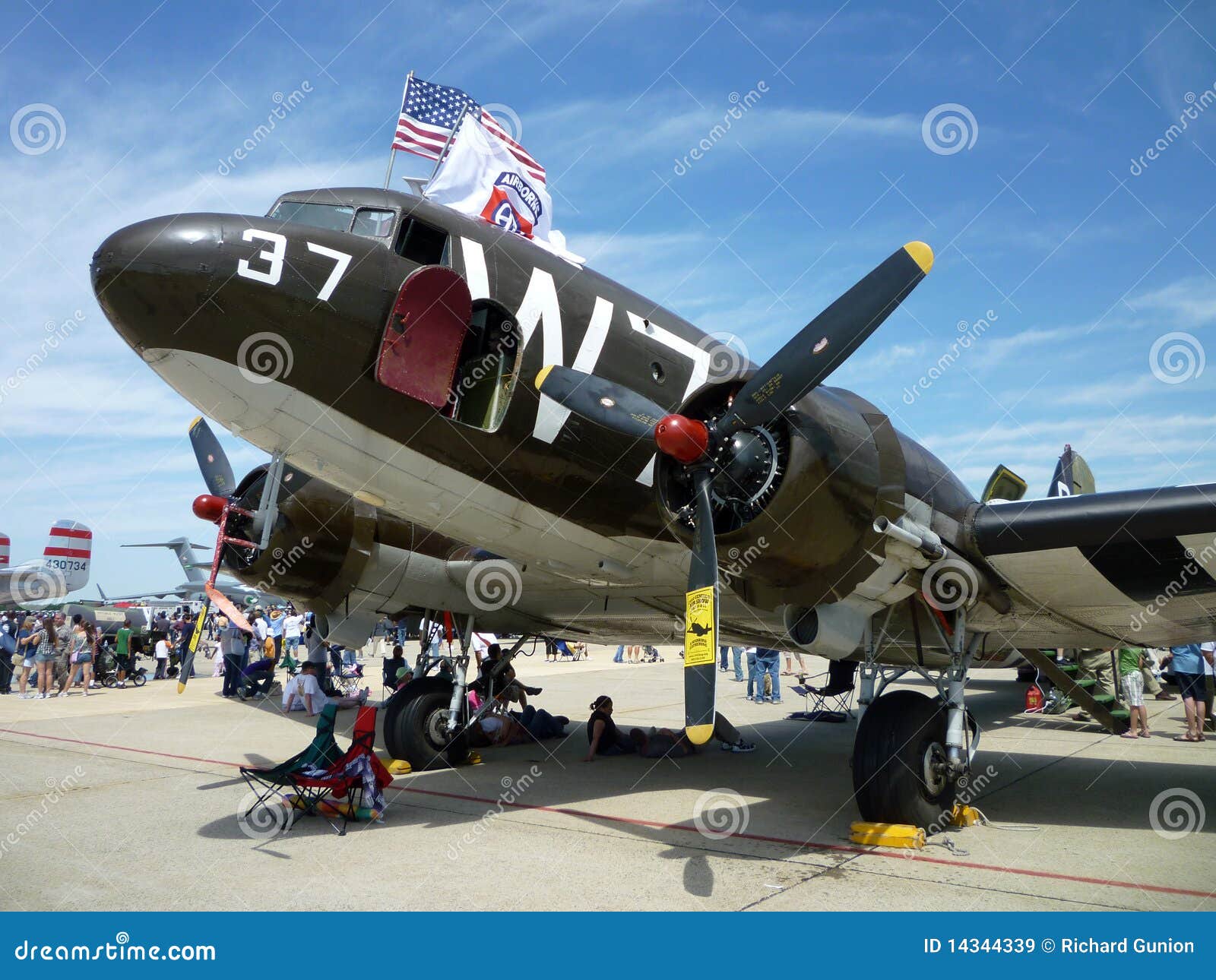 C47 Transport Plane editorial stock image. Image of editorial - 14344339