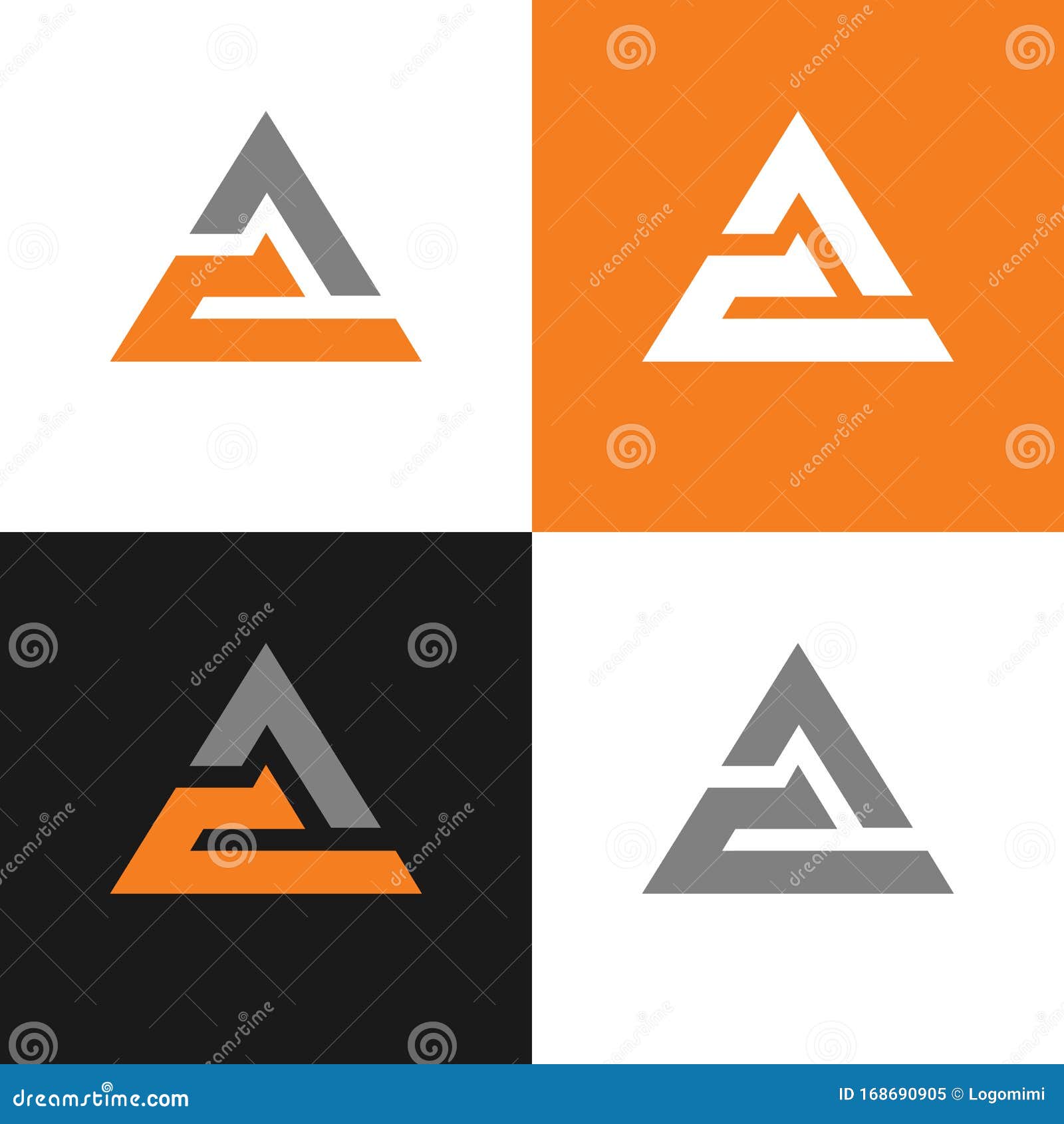 CA or AC Letter Triangle Logo Design Template - Vector Stock Vector ...