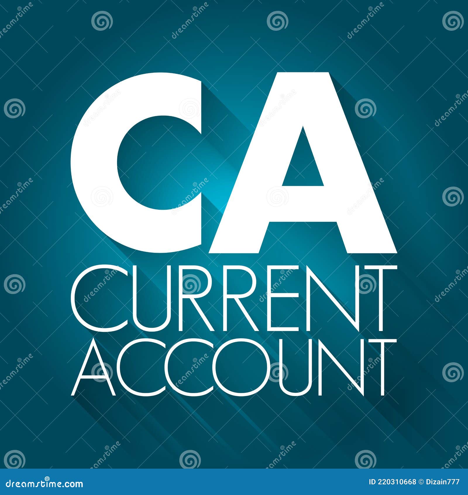 CA - Current Account Acronym, Business Concept Background Stock ...
