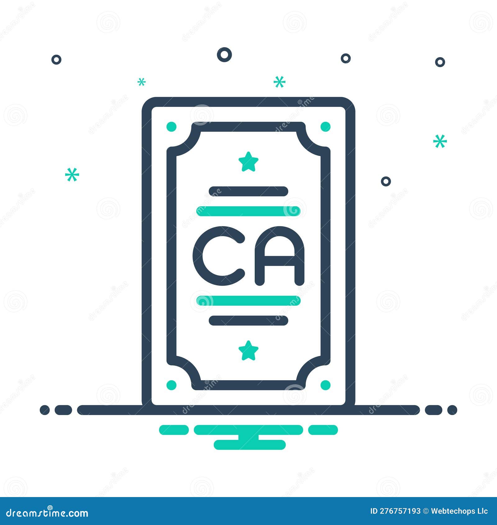 Mix Icon for Ca, Card and Accountan Stock Vector - Illustration of ...