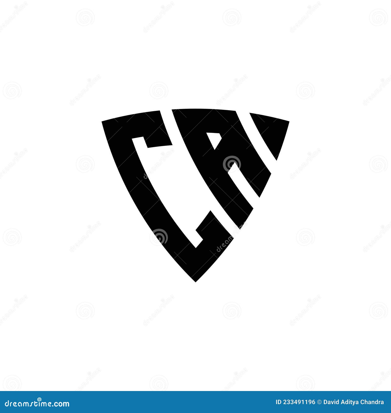 CA Logo Monogram Triangle Shield Style Stock Vector - Illustration of ...