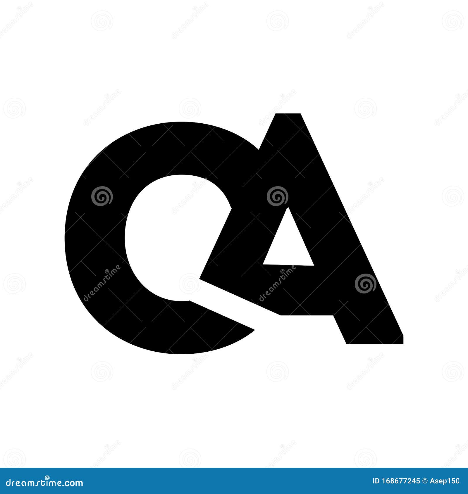 CA, OA Initial Geometric Company Logo and Icon Stock Vector ...