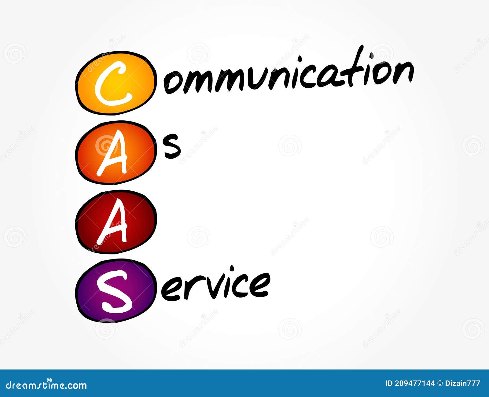 Caas Communication As A Service Concept With Big Word Or Text And Team ...