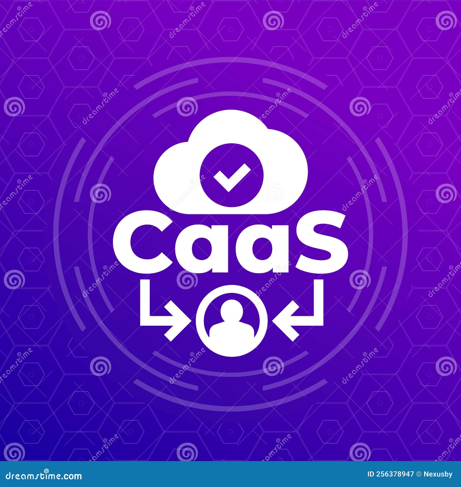 CaaS, Content As a Service Vector Icon Stock Vector - Illustration of ...