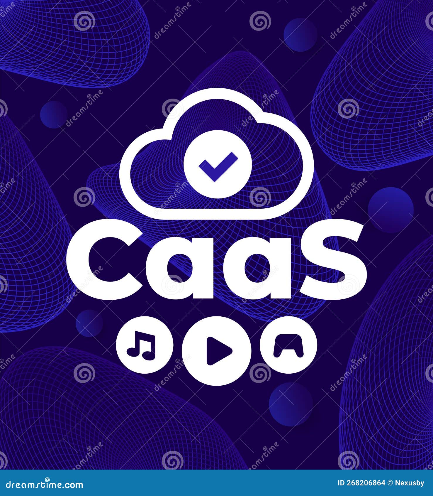CaaS, Content As a Service Vector Illustration Stock Vector ...