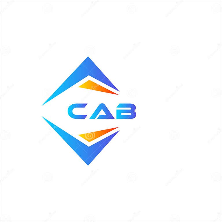 CAB Abstract Technology Logo Design on White Background. CAB Creative ...