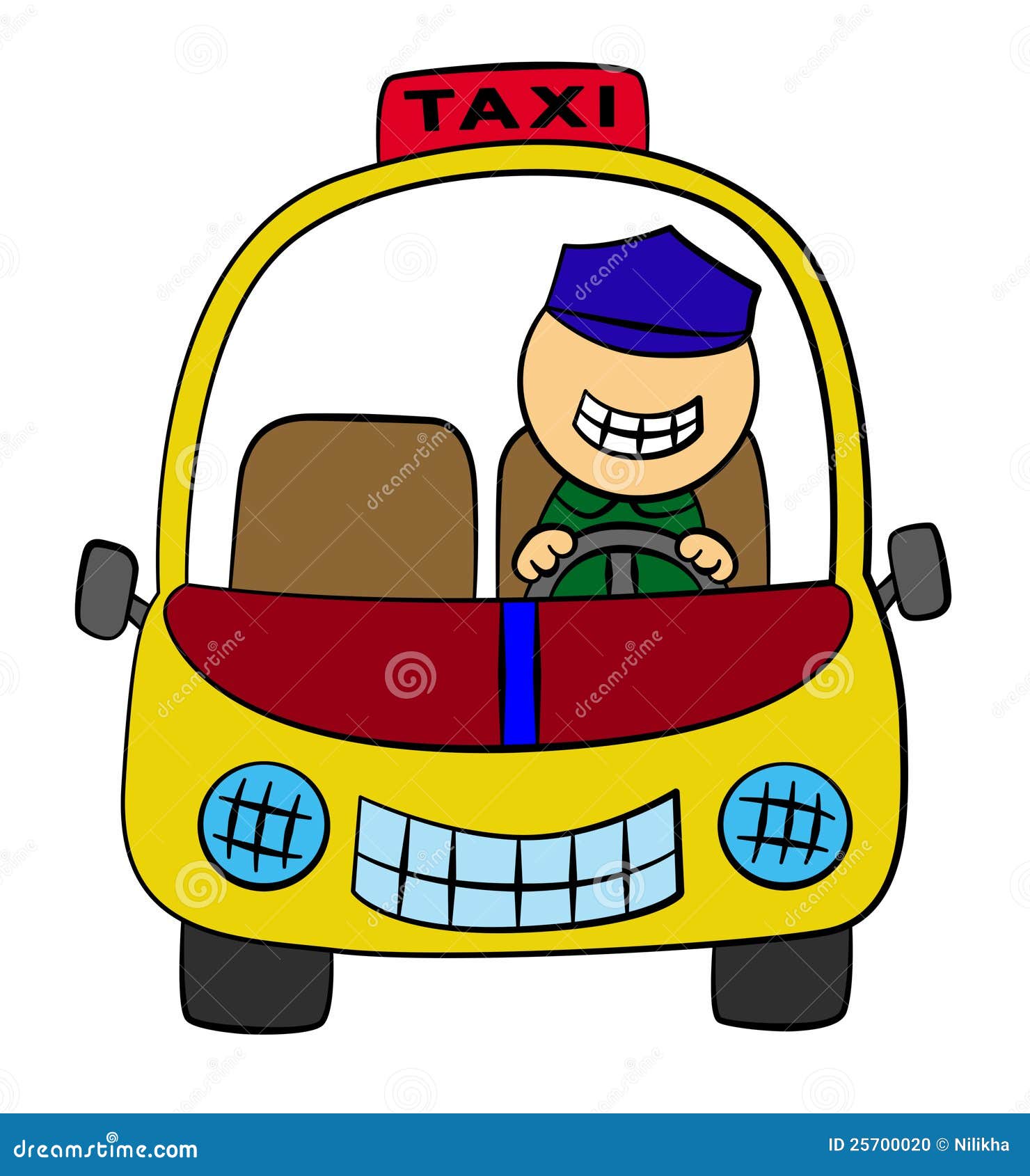 Cab driver stock illustration. Illustration of driver - 25700020