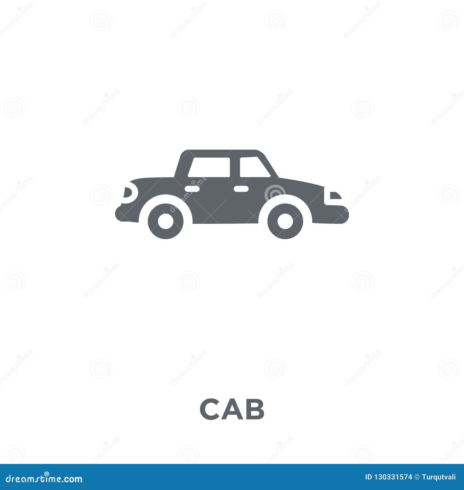 Cab icon from collection. stock vector. Illustration of automobile ...