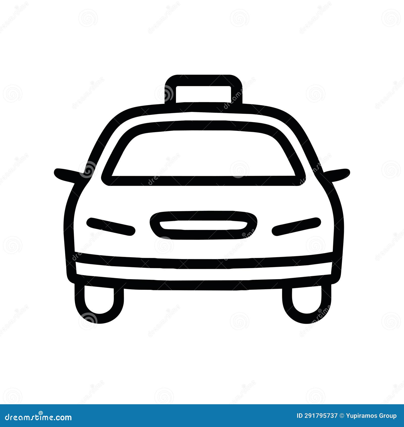 Cab icon design stock illustration. Illustration of silhouette - 291795737