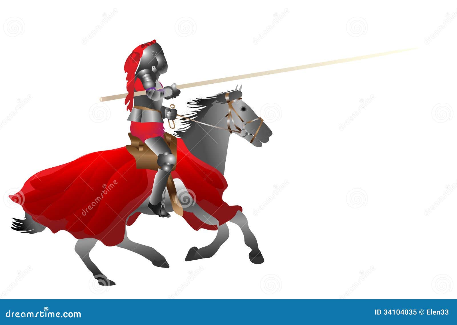 Caballero stock de ilustración. Ilustración de héroe - 34104035