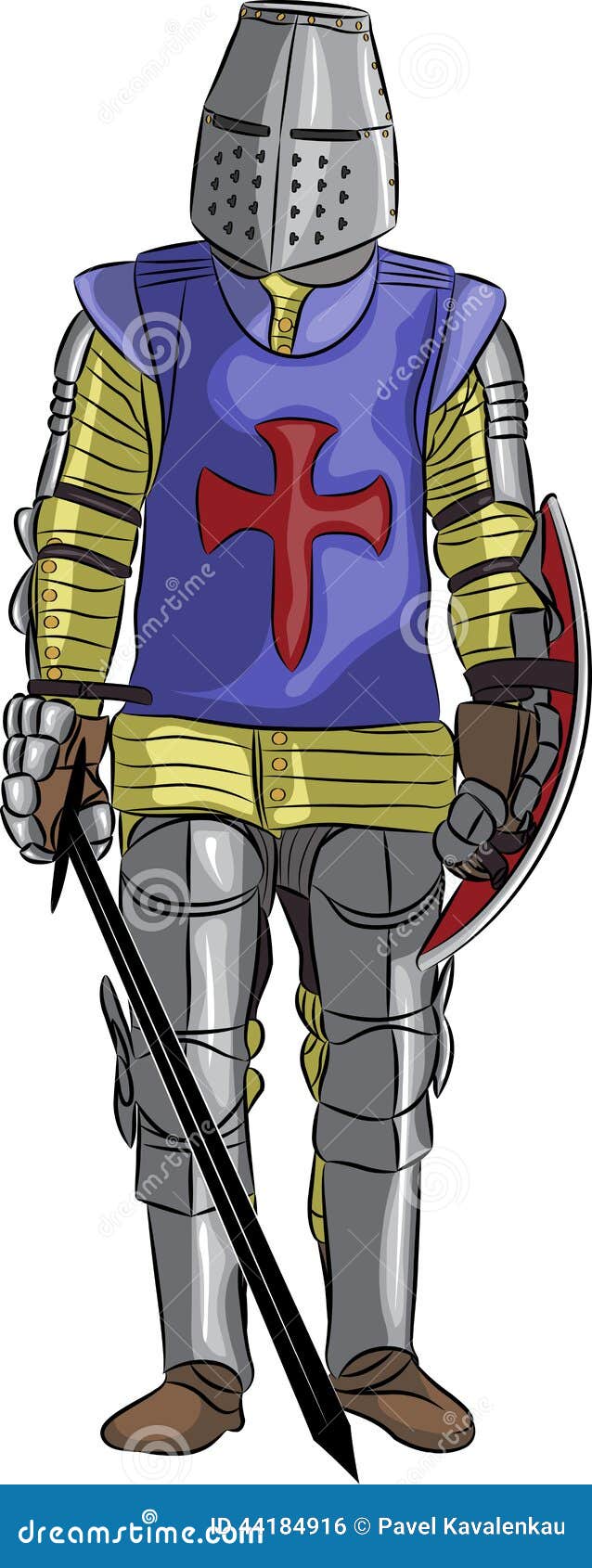 Caballero Medieval Del Vector Ilustración del Vector - Ilustración de ...