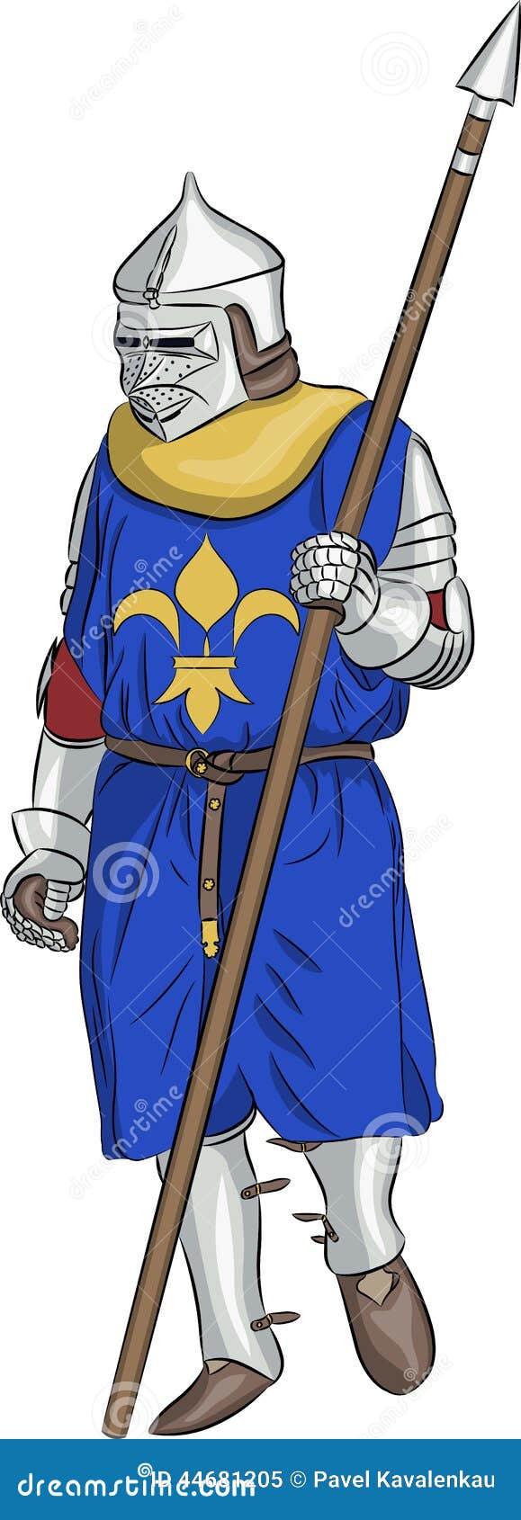 Caballero Medieval Del Vector Ilustración del Vector - Ilustración de ...