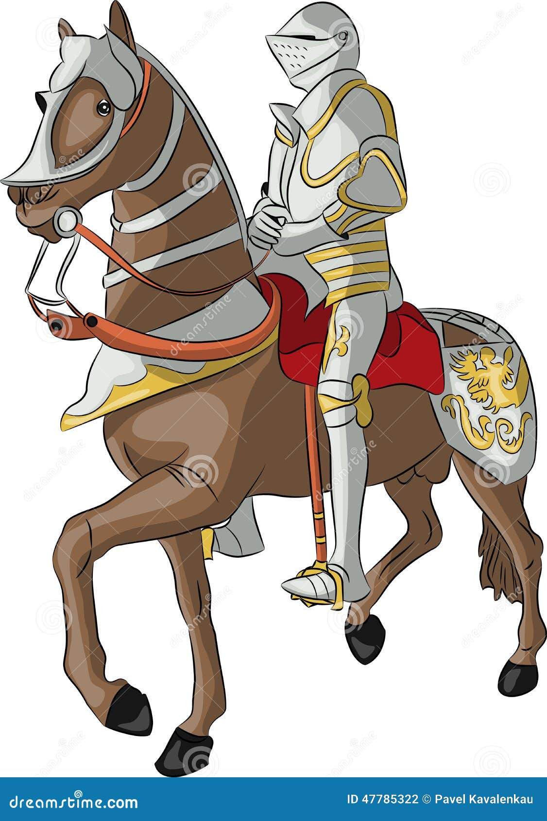 Caballero Medieval Del Vector Ilustración del Vector - Ilustración de ...