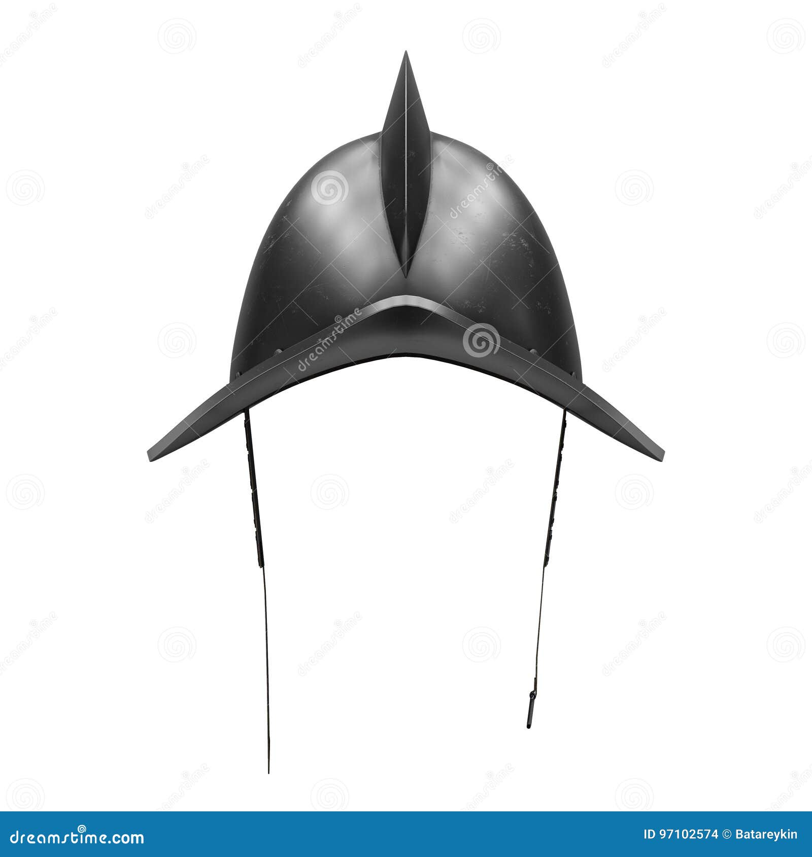 Caballero Medieval Spanish Morion Helmet Stock de ilustración ...