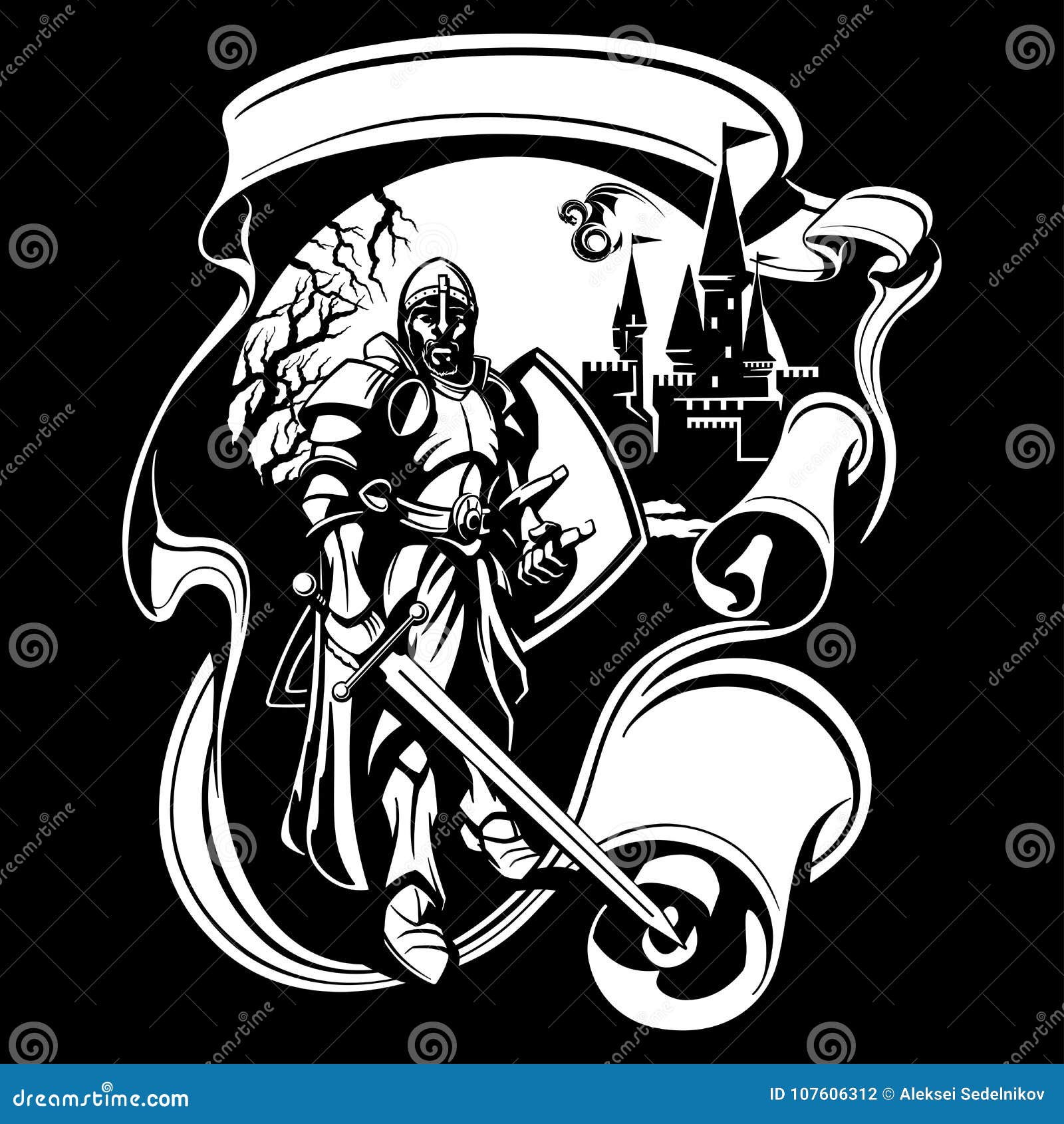 Caballero Vector Illustration Ilustración del Vector - Ilustración de ...