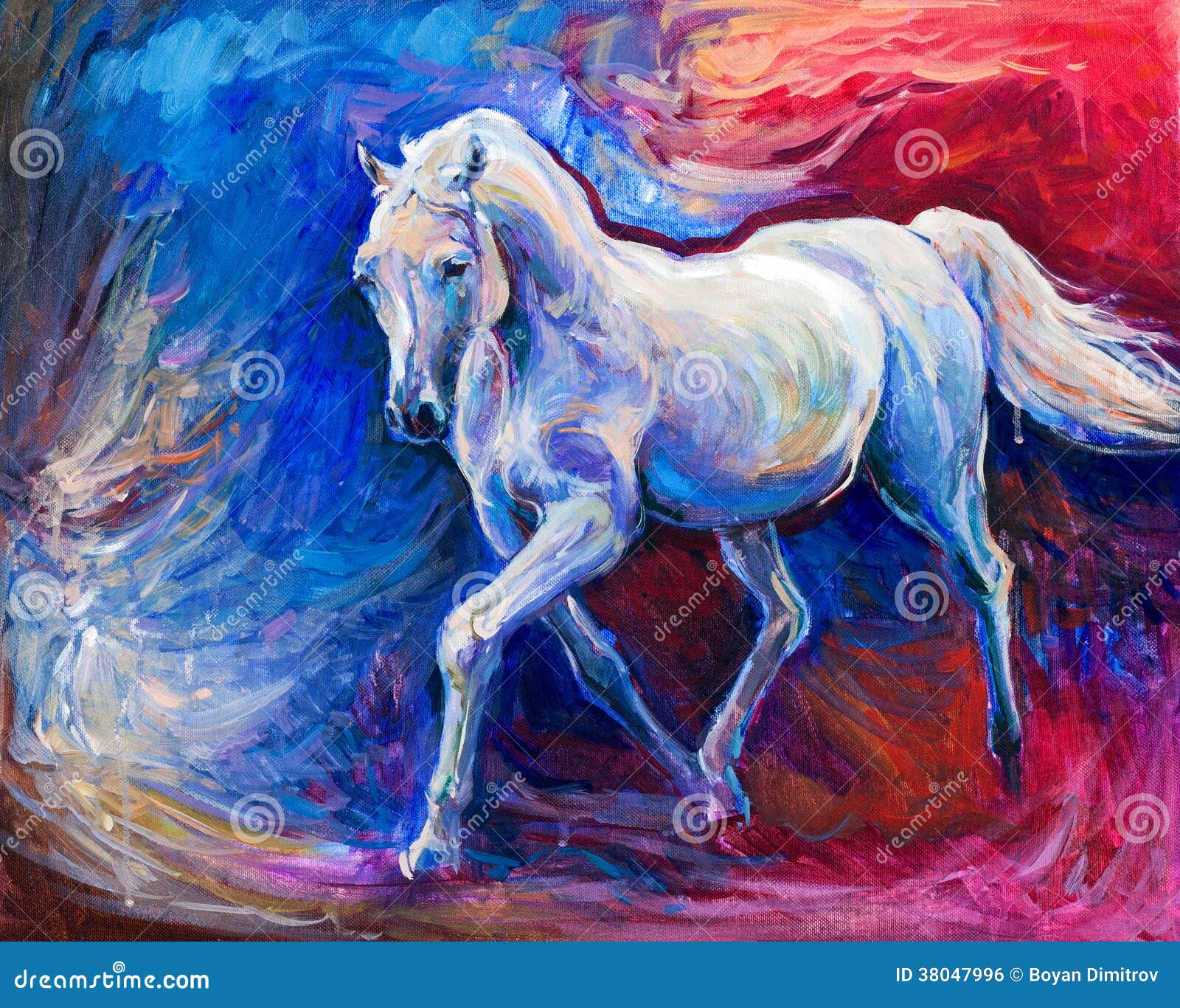 Caballo azul foto de archivo. Imagen de casta, cuadro - 38047996