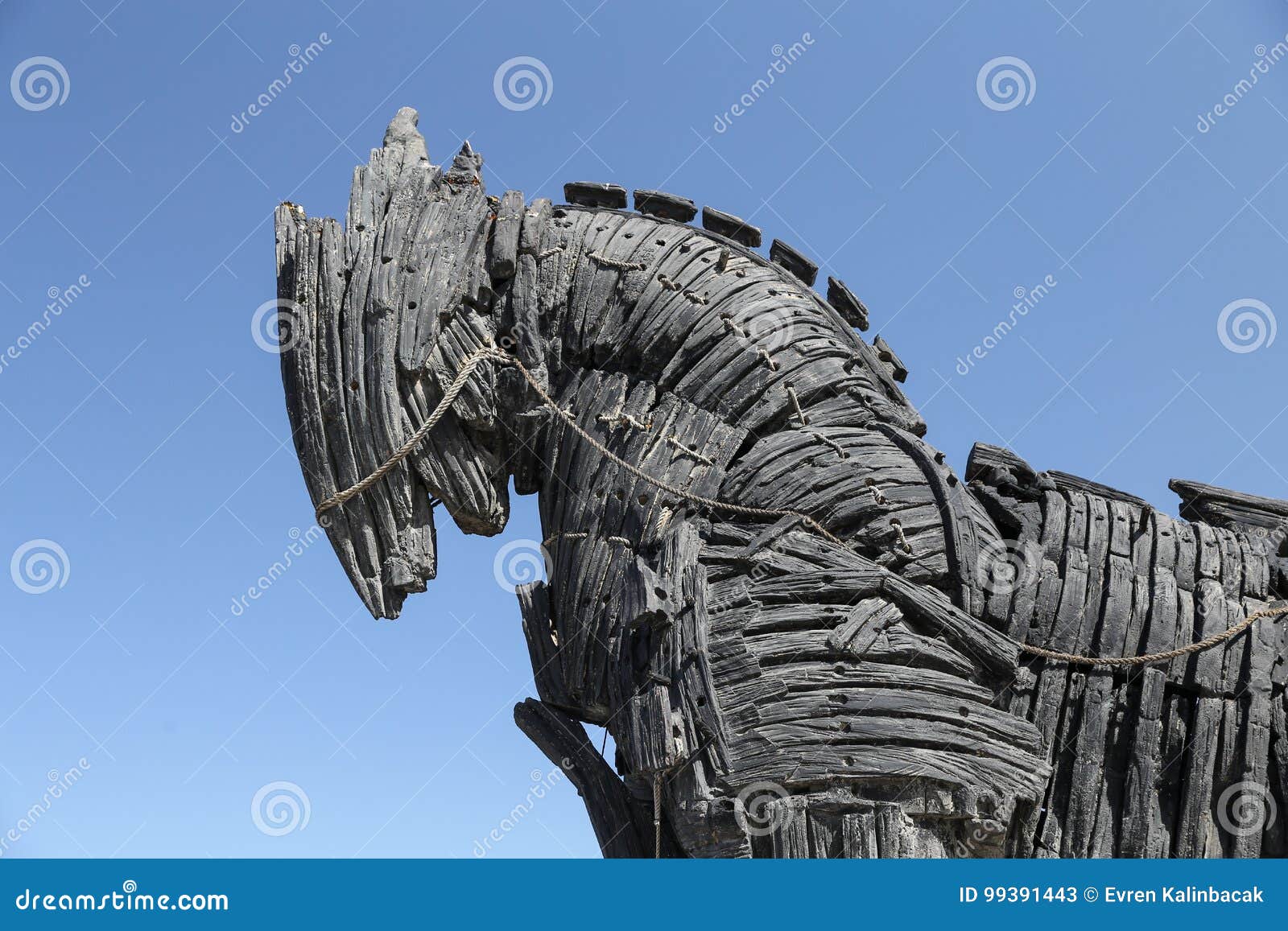 Caballo De Troya En La Ciudad De Canakkale Imagen de archivo - Imagen ...