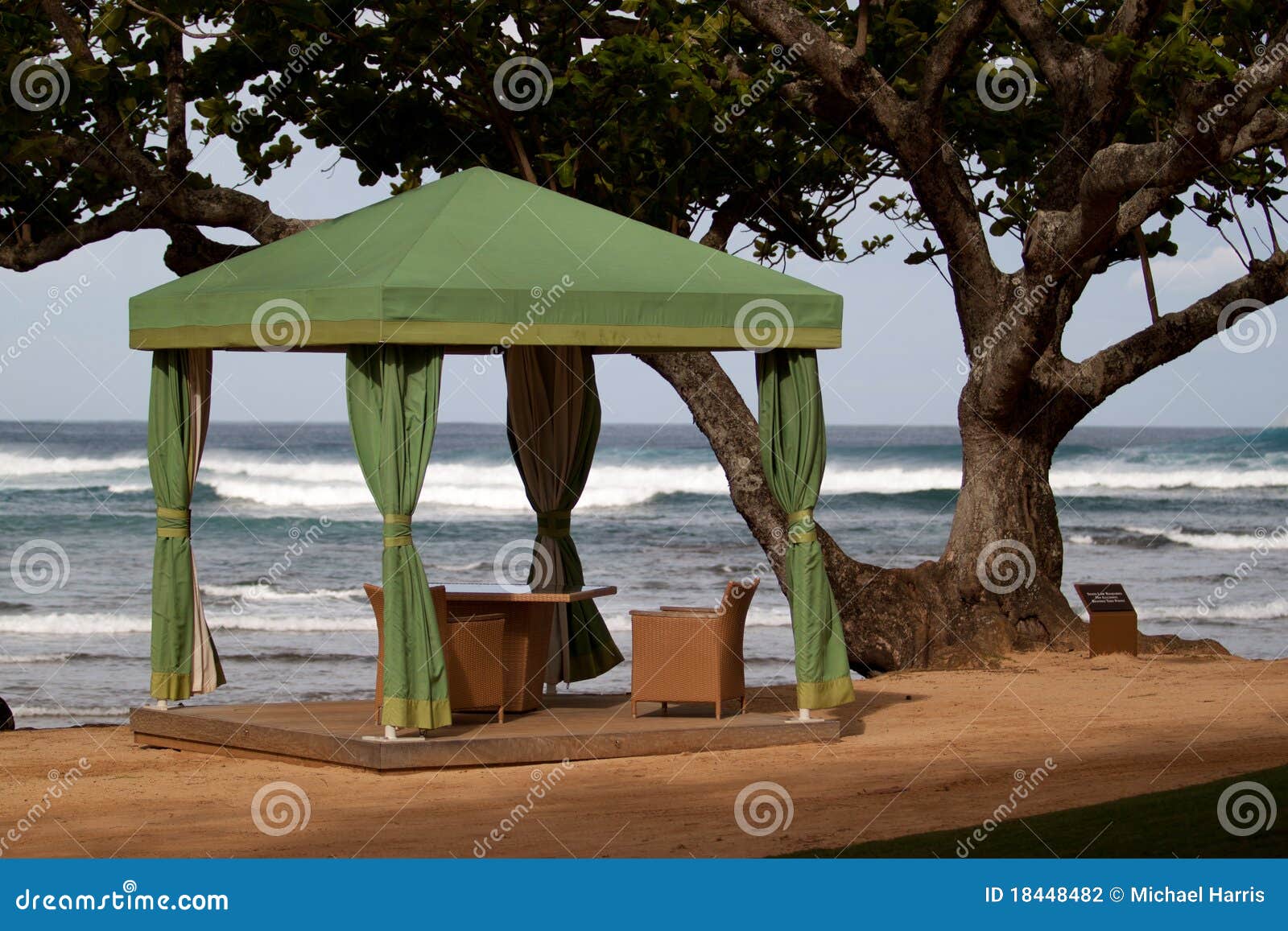 Cabana on the Beach stock photo. Image of water, cabana - 18448482