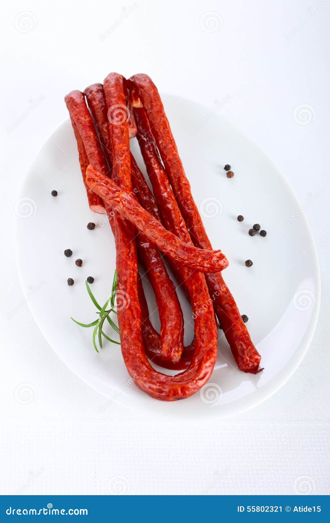 Cabanossi stock image. Image of beef, rind, snack, butcher - 55802321
