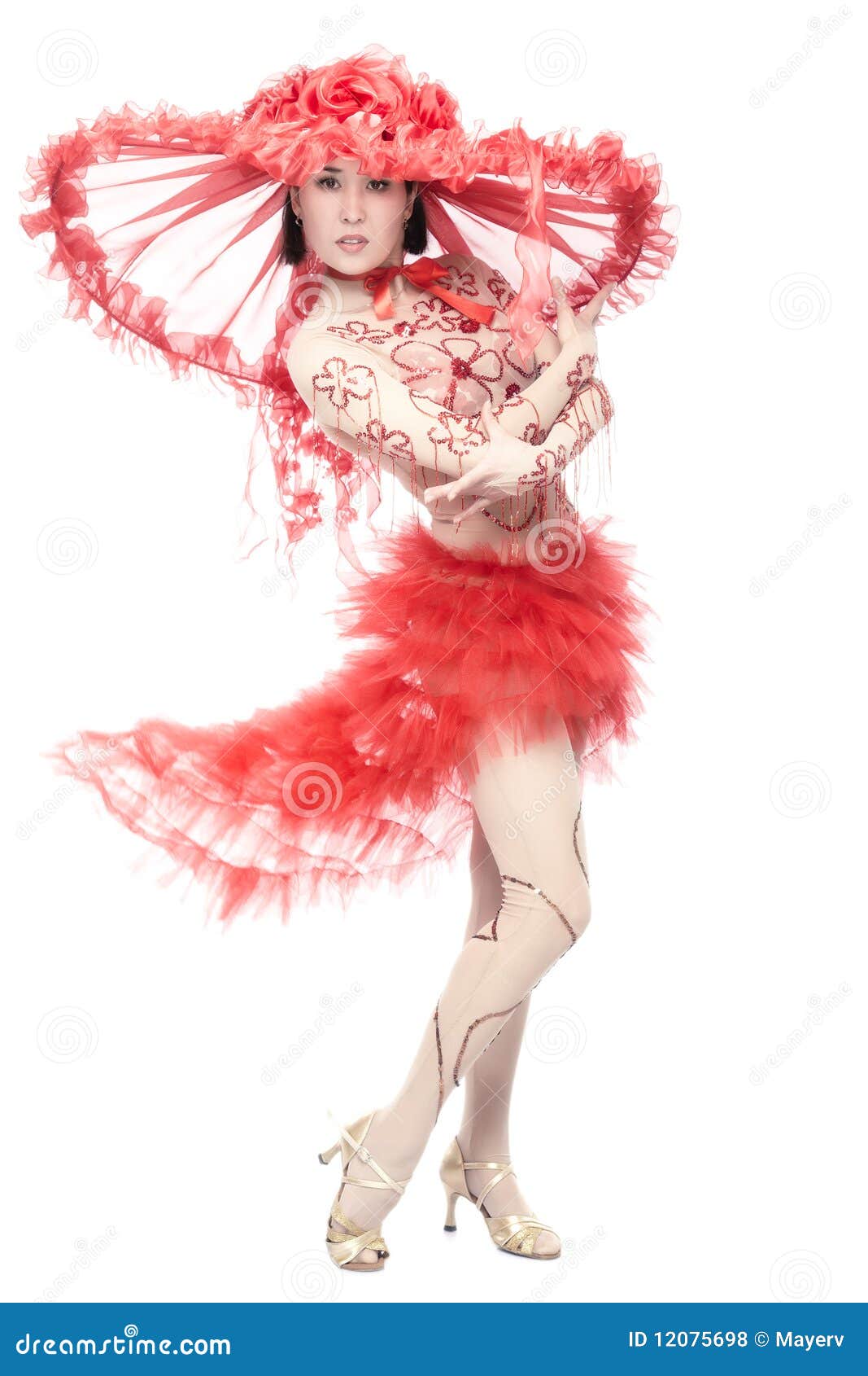 Cabaret Dancer stock photo. Image of dancing, female - 12075698