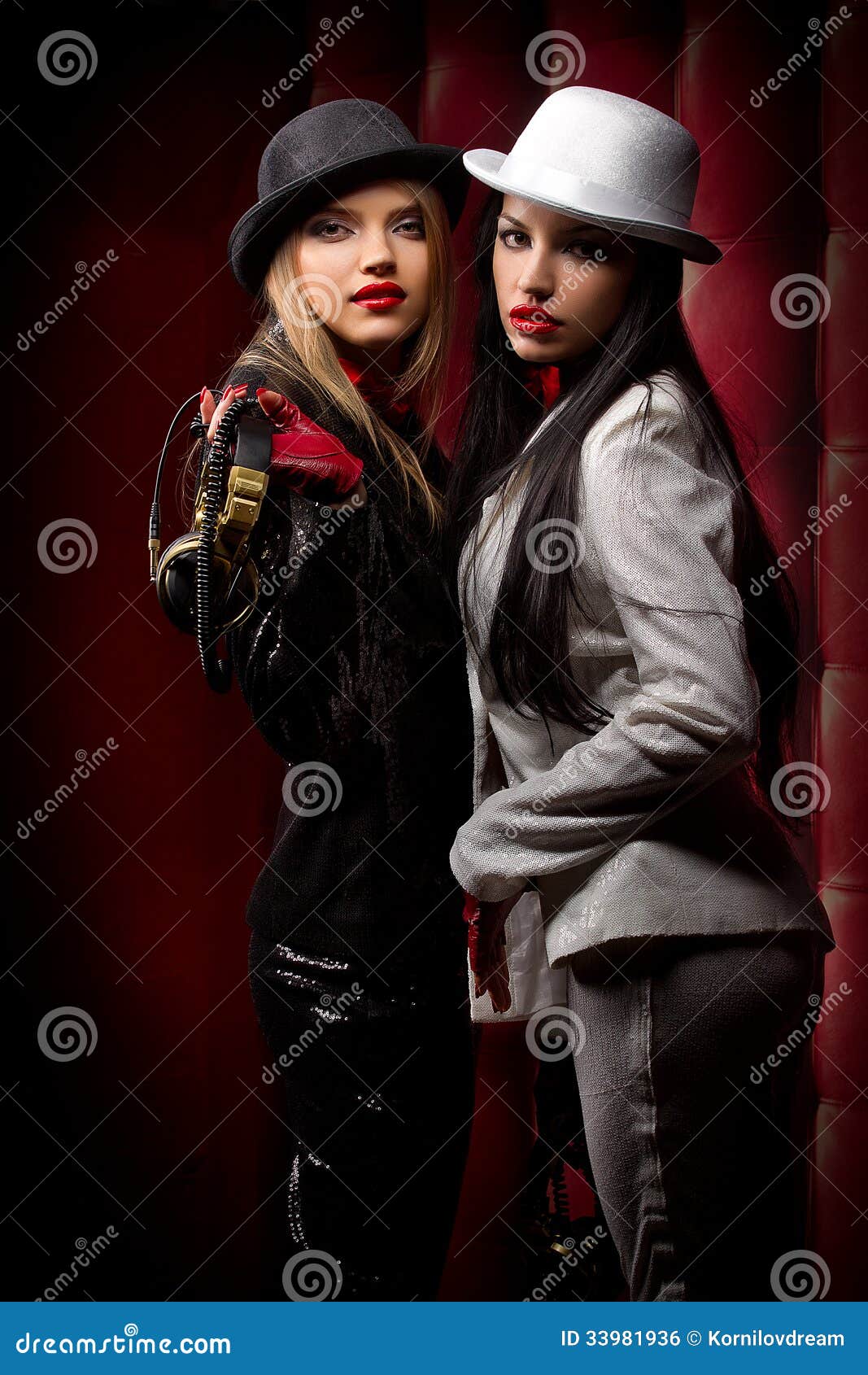 Cabaret performers stock photo. Image of retro, stage - 33981936