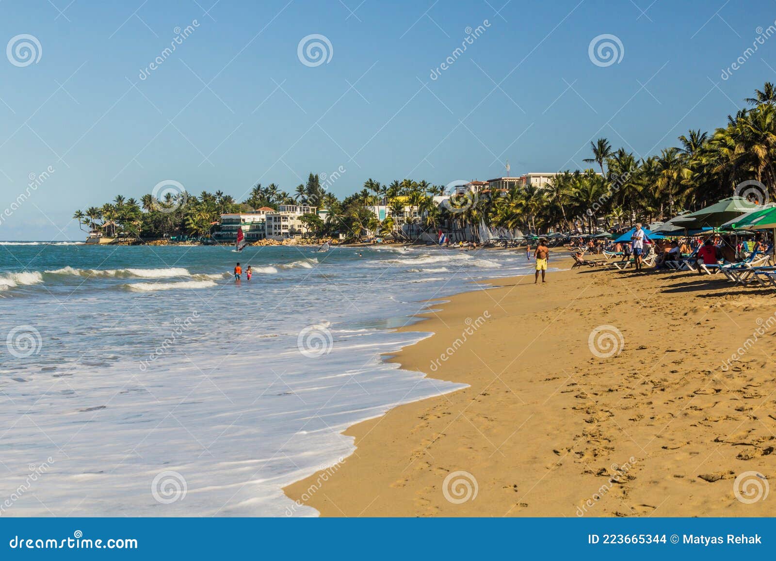 CABARETE, DOMINICAN REPUBLIC - DECEMBER 13, 2018: Beach in Cabarete ...