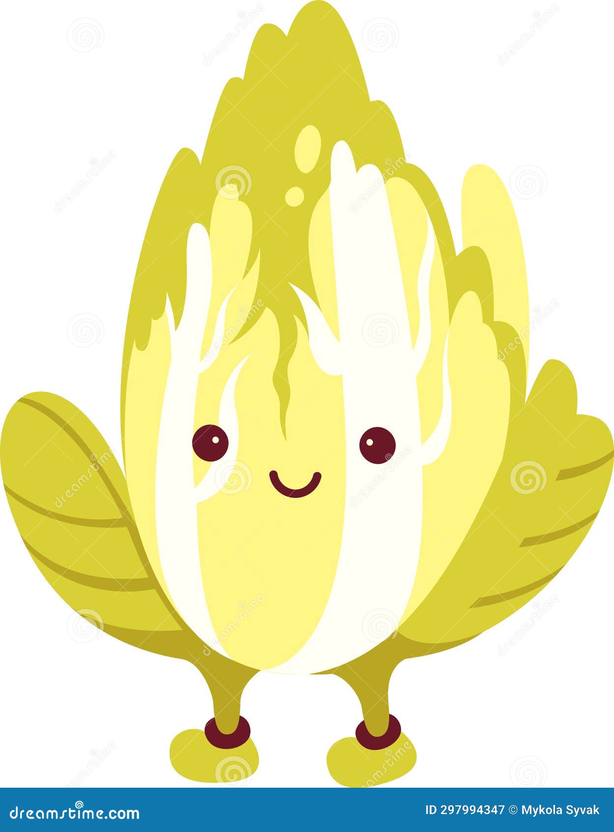 Cabbage Cartoon Character stock illustration. Illustration of diet ...