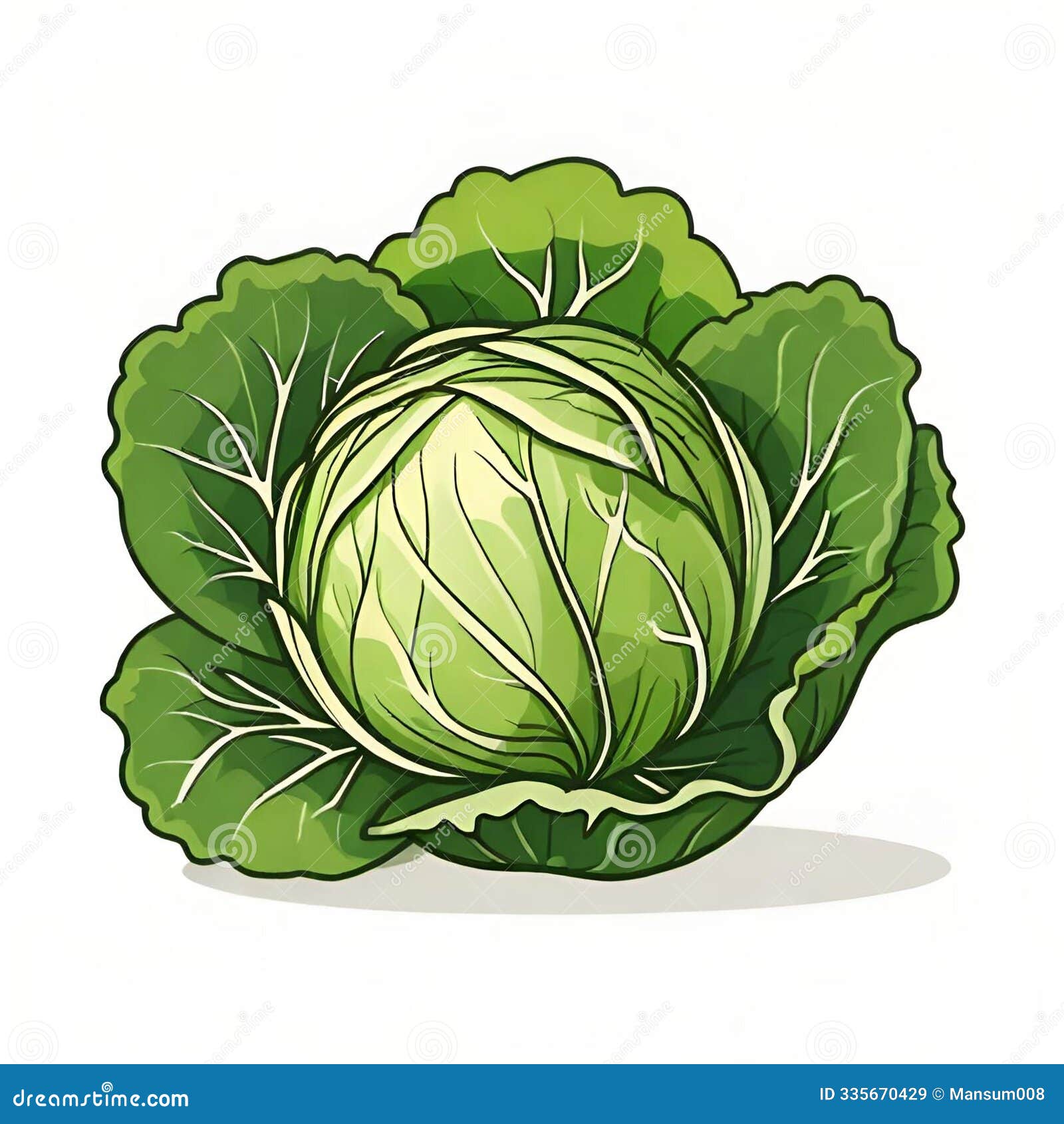 Cabbage Cartoon | CartoonDealer.com #26876859