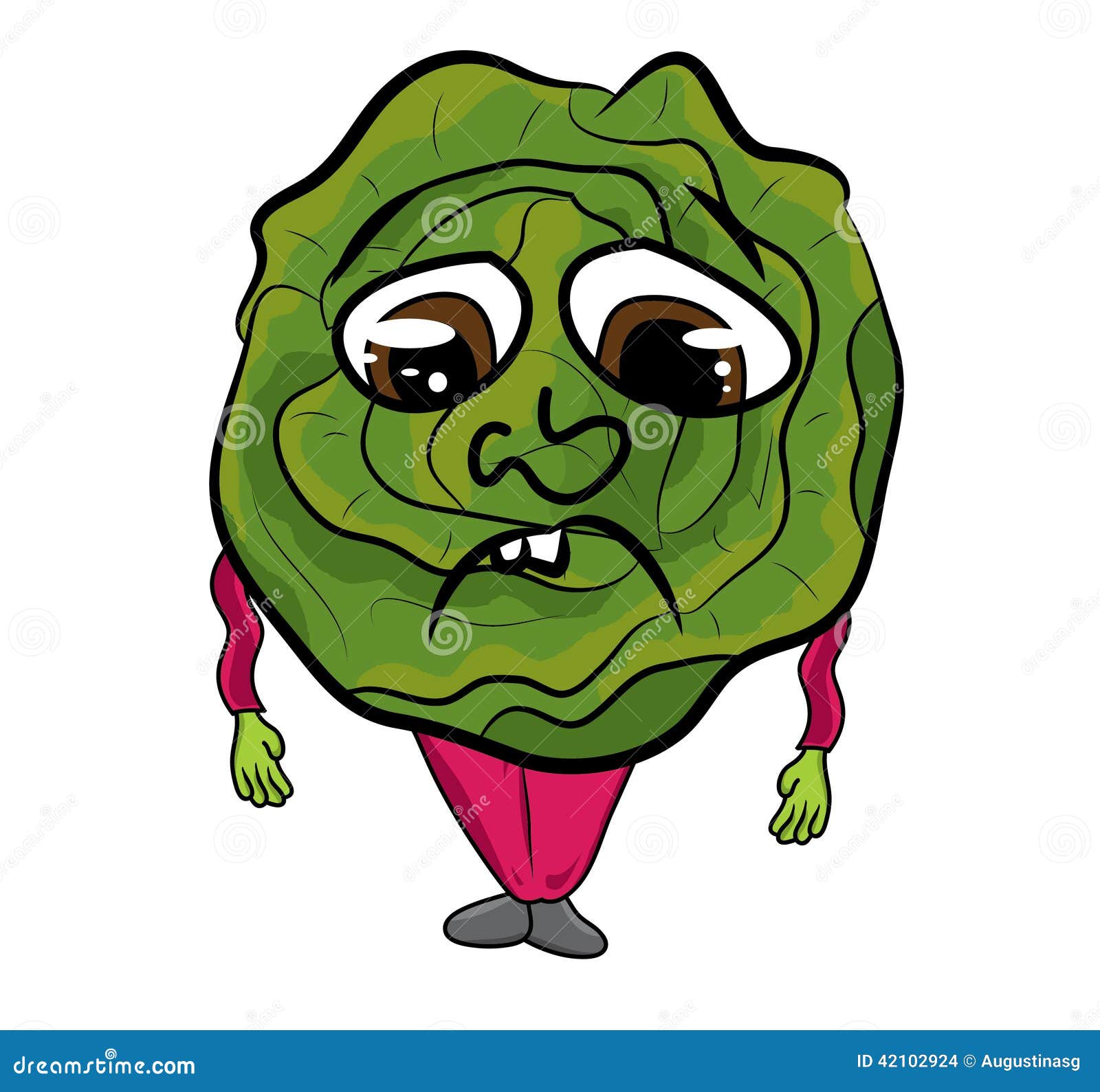 Cabbage Character Illustration Stock Illustration - Illustration of ...