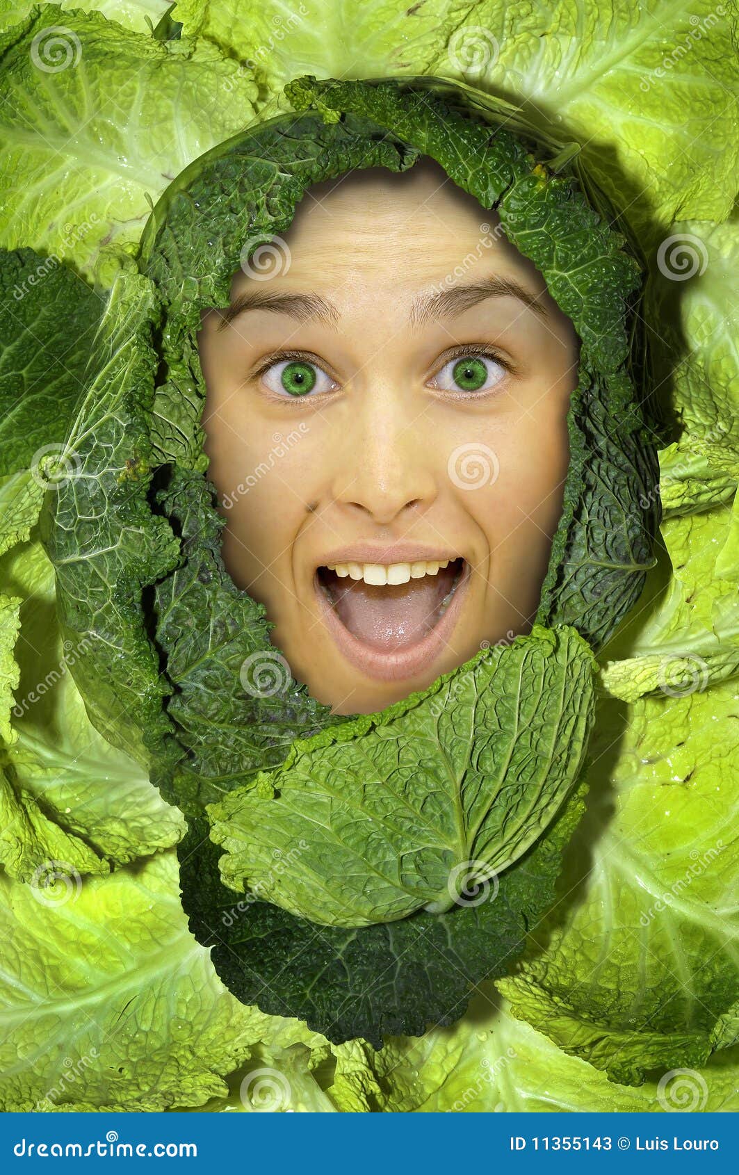 Cabbage girl stock image. Image of agriculture, organic - 11355143
