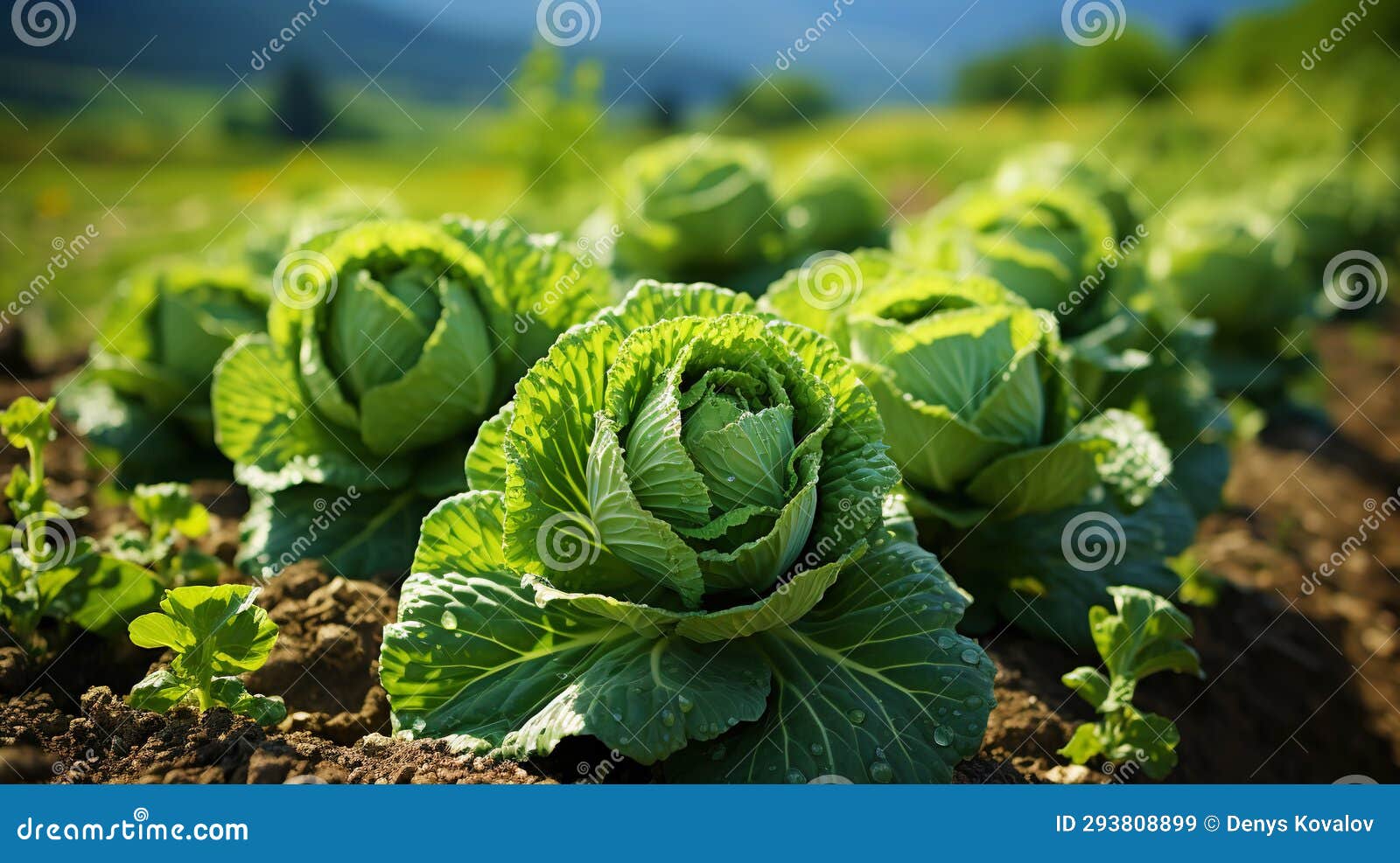 Cabbage Greens in High Quality Fields for daily Nutritional Needs ...