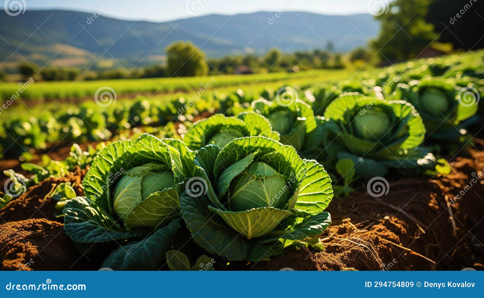 Cabbage Greens in High Quality Fields for daily Nutritional Needs ...