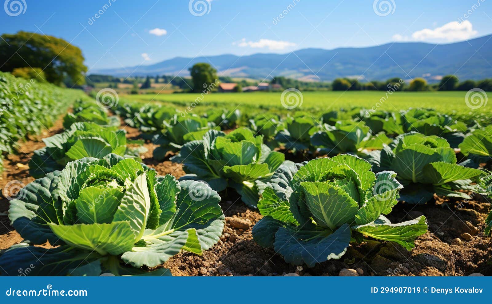Cabbage Greens in High Quality Fields for daily Nutritional Needs ...