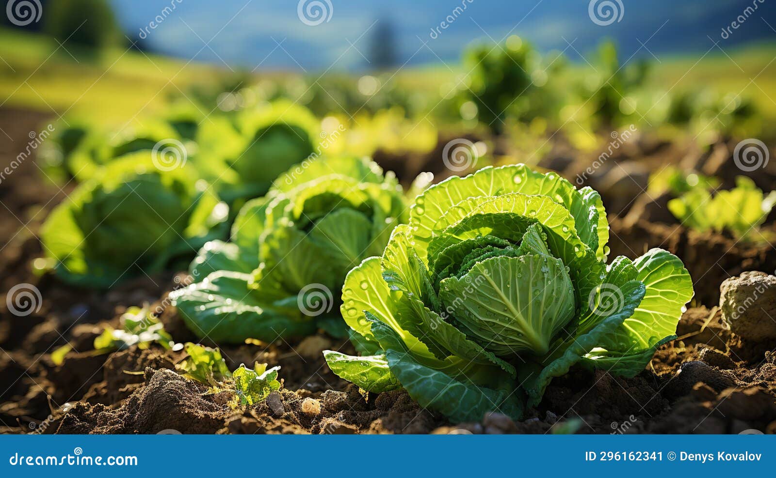 Cabbage Greens in High Quality Fields for daily Nutritional Needs ...