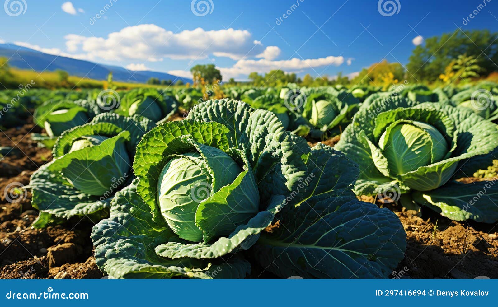 Cabbage Greens in High Quality Fields for daily Nutritional Needs ...