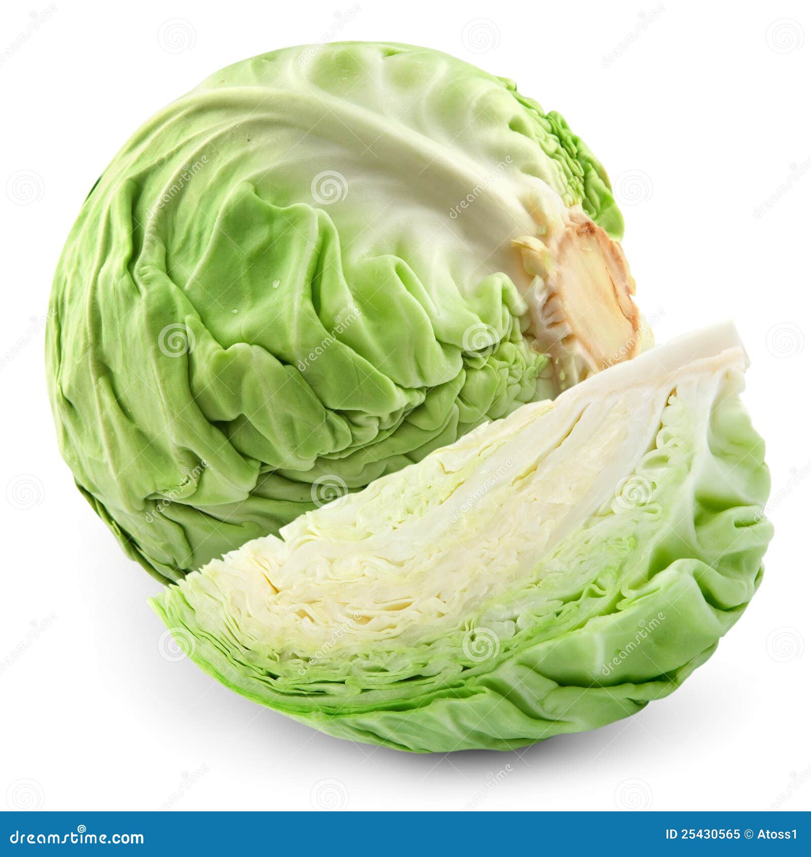 Cabbage And Half Royalty Free Stock Photo - Image: 25430565