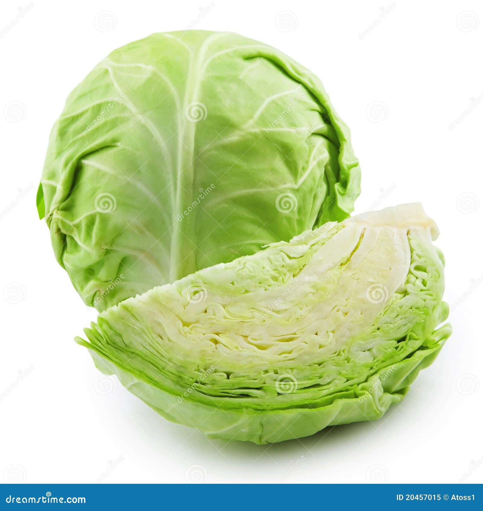 Cabbage isolated stock image. Image of green, ripe, vegetarian - 20457015