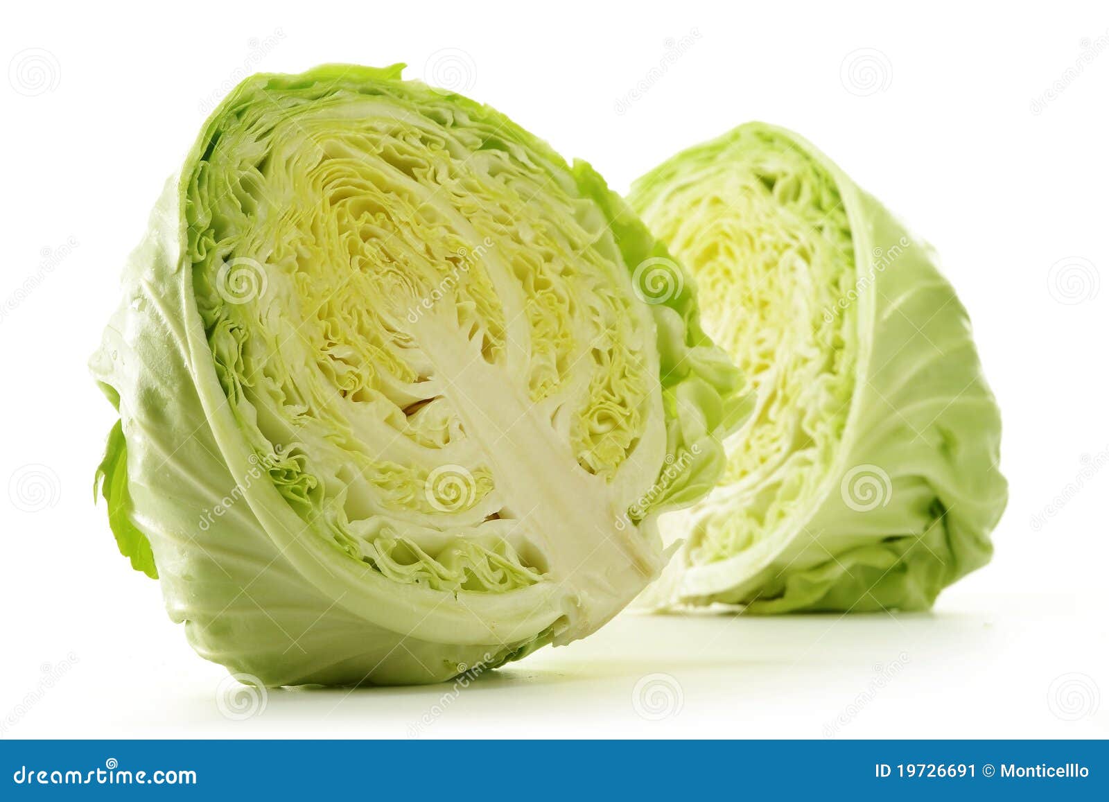 Cabbage isolated on white stock image. Image of mineral - 19726691