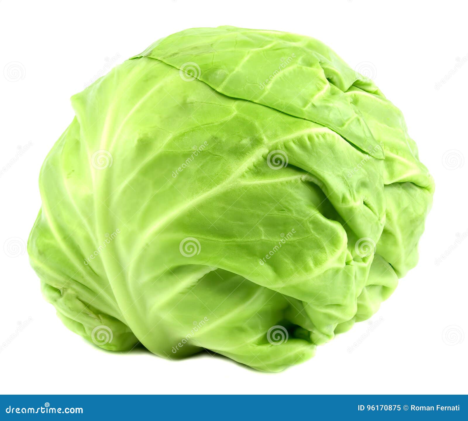 Cabbage Isolated on White Background Stock Image - Image of vegetarian ...