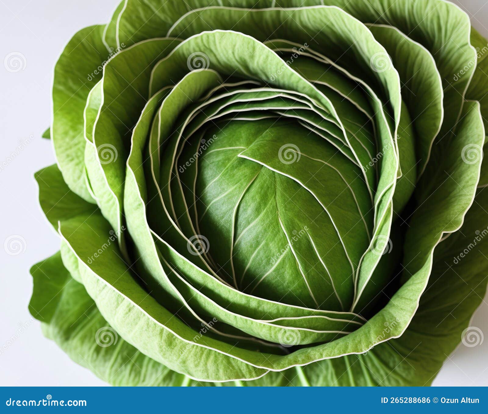 Cabbage isolated on white stock photo. Image of white - 265288686