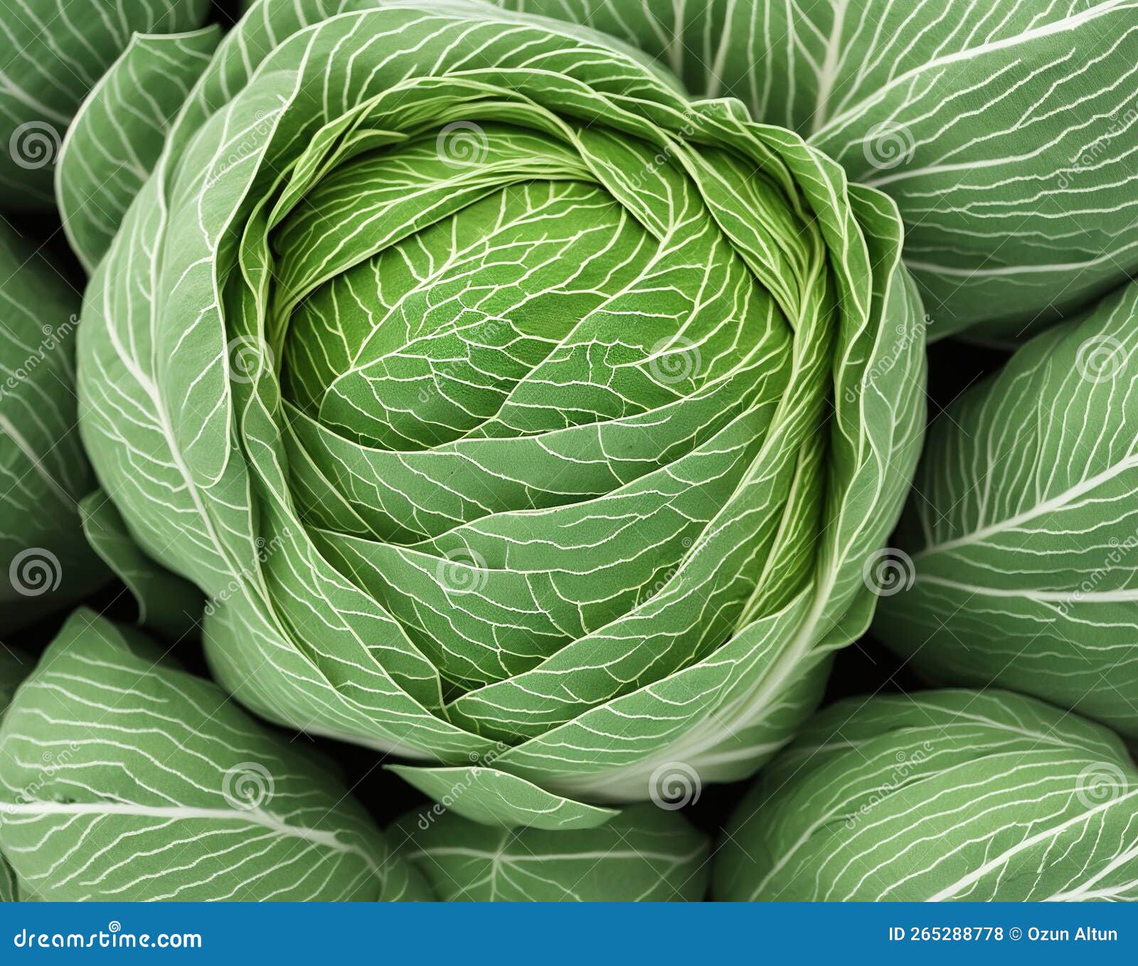 Cabbage isolated on white stock photo. Image of leaves - 265288778