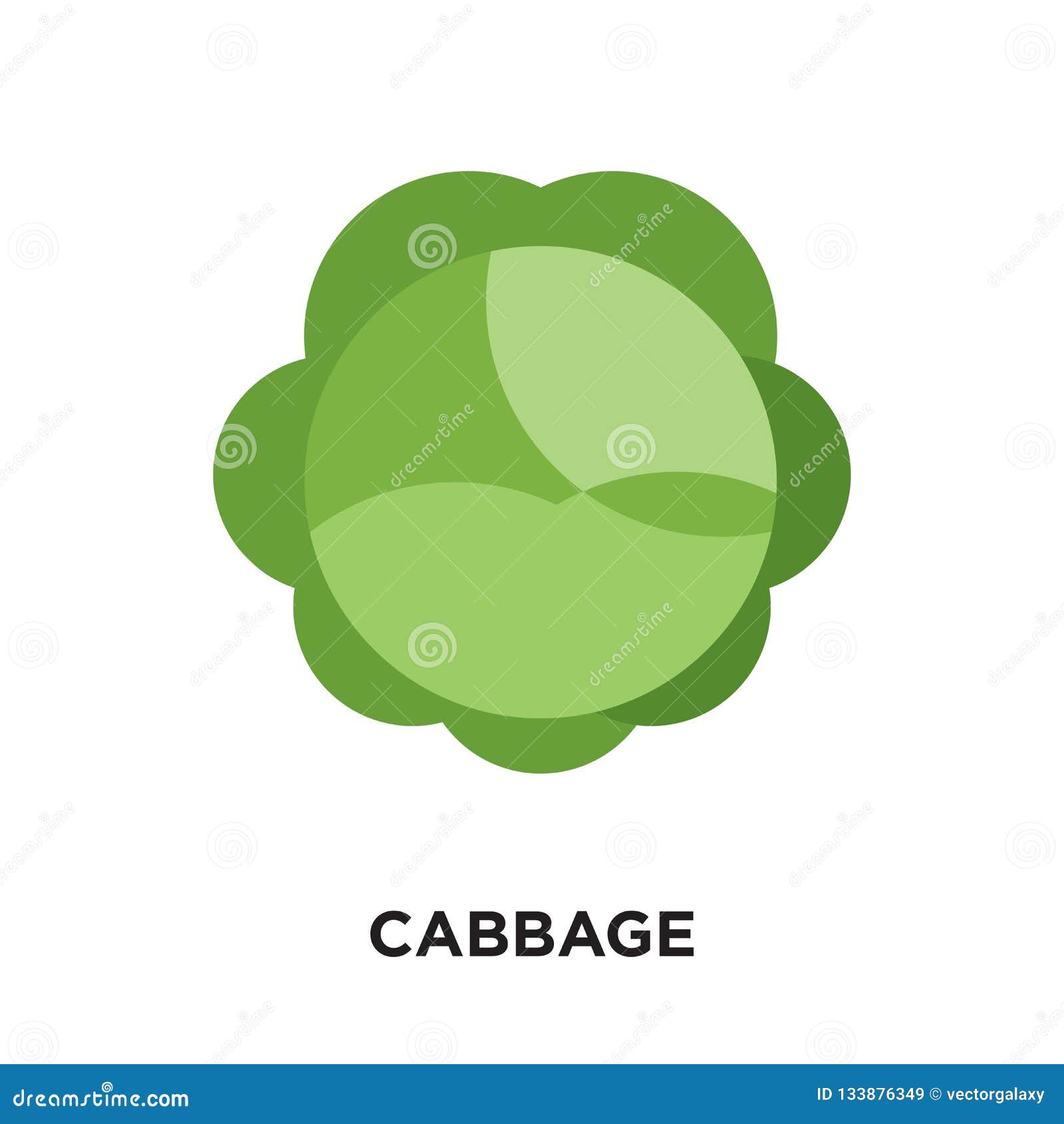 Cabbage Logo Isolated on White Background for Your Web, Mobile a Stock ...