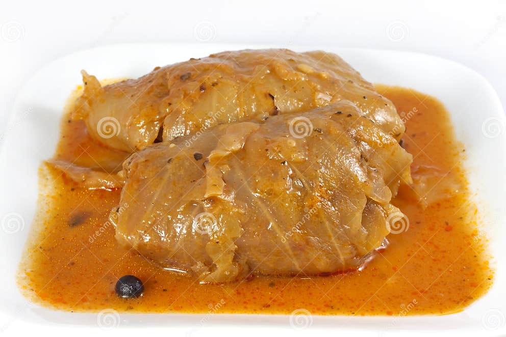 Cabbage and meat golabki stock photo. Image of leaves - 23529844