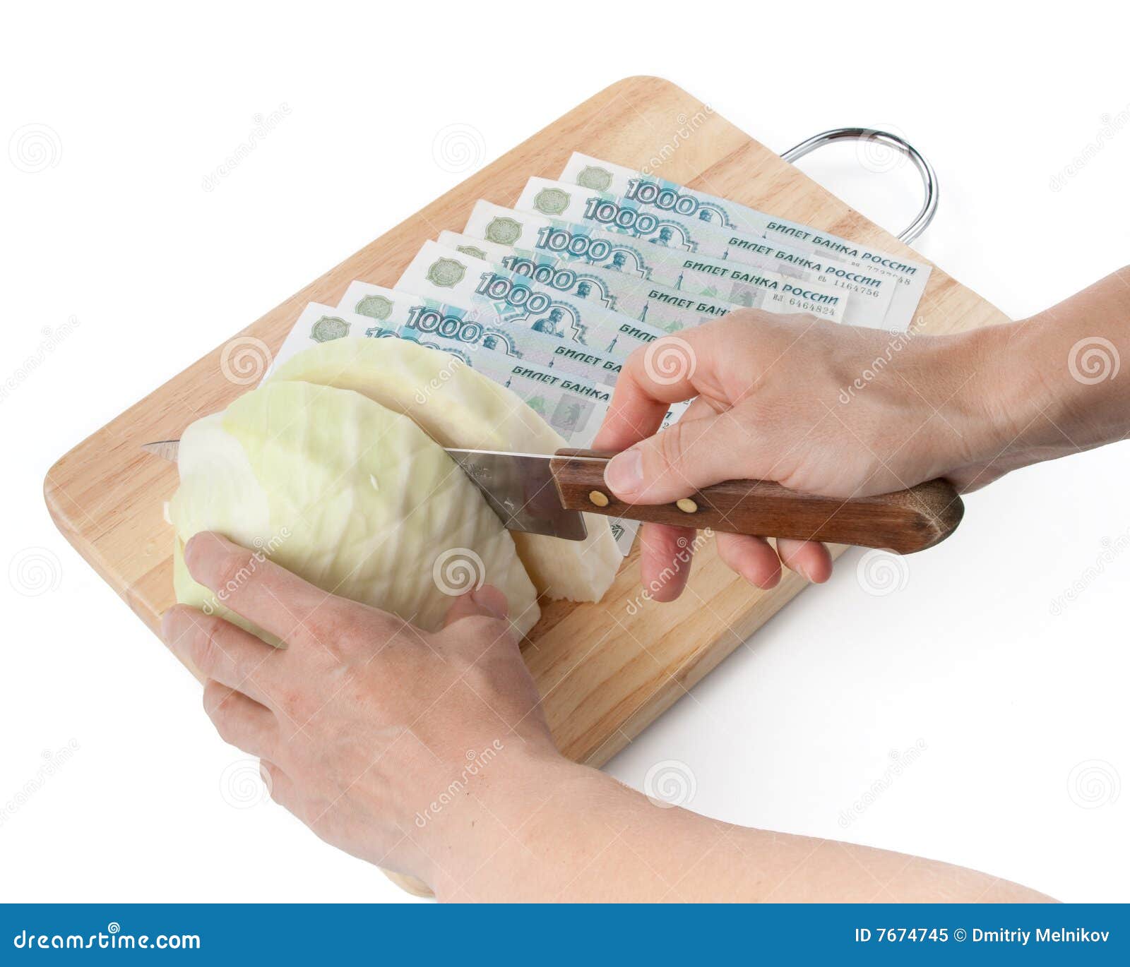 Cabbage and money stock image. Image of money, ruble, plate - 7674745